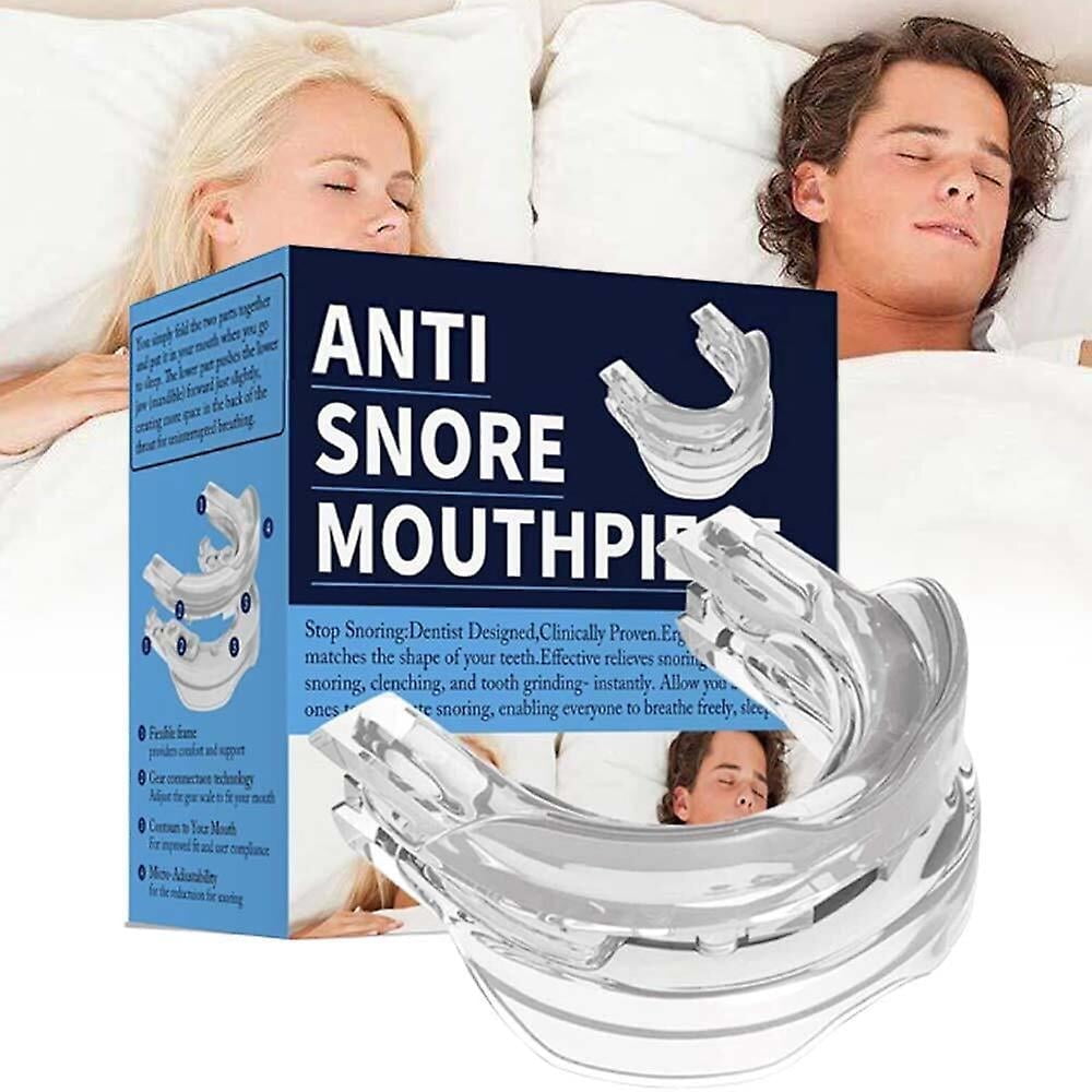 Adjustable Anti Snoring Mouthpiece Guard Anti Snore Sleep Apnea Teeth ...